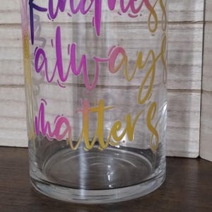 Kindness Always Matters Vase Candy Jar Desk Gift - Etsy