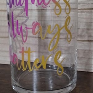 Kindness Always Matters Vase Candy Jar Desk Gift - Etsy