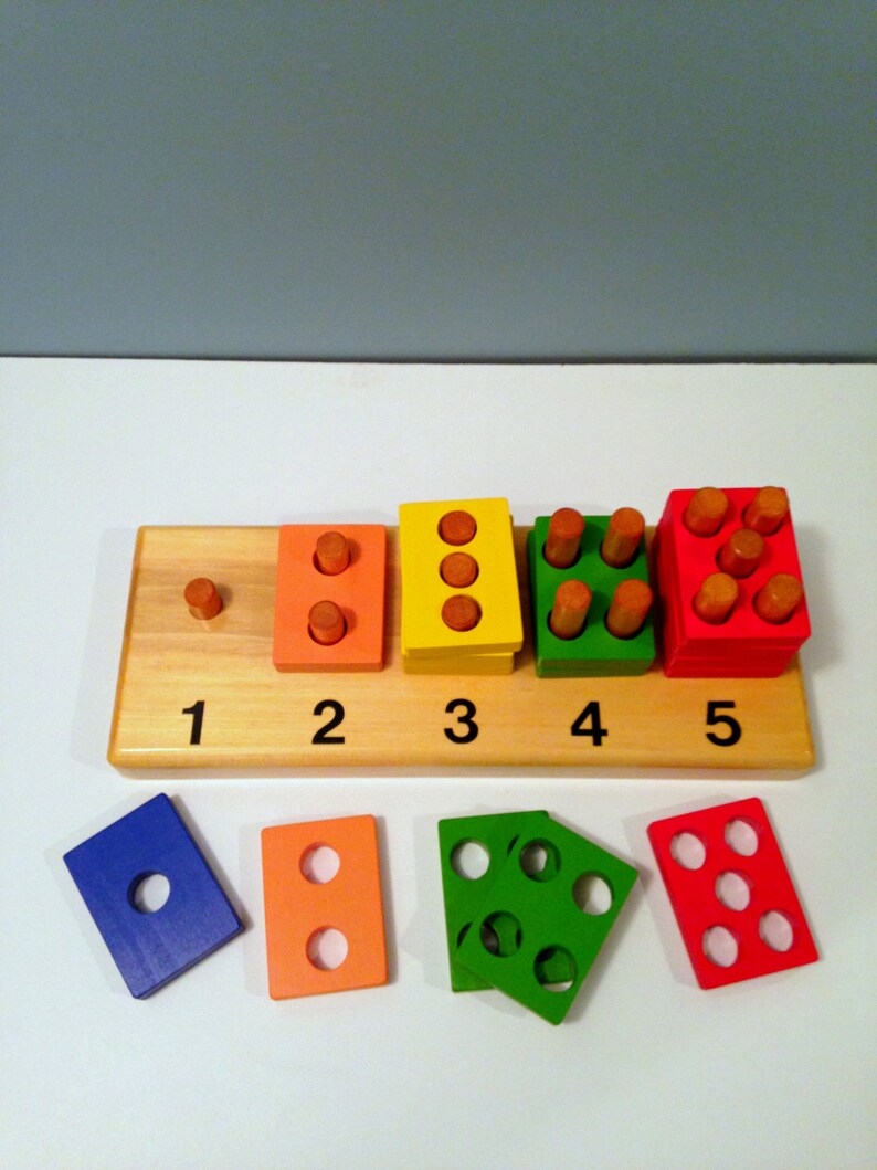 Children's Wooden Counting Board, Educational Toy - Etsy