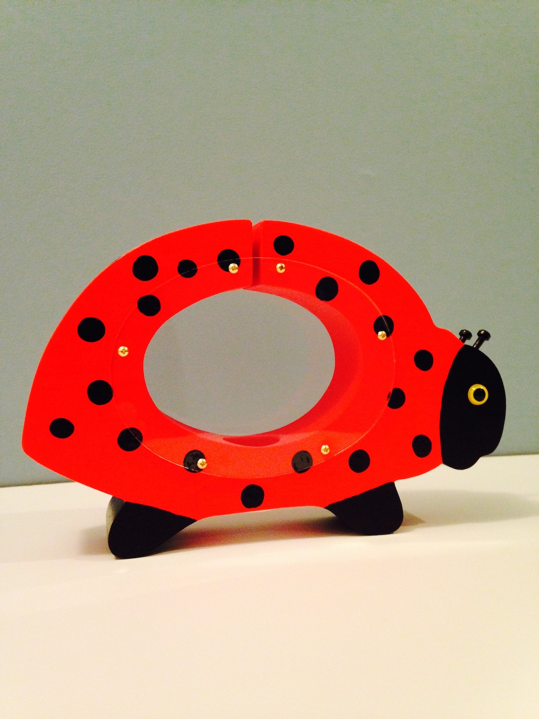 Handmade Wooden Ladybug Bank: Kids Coin Bank - Etsy