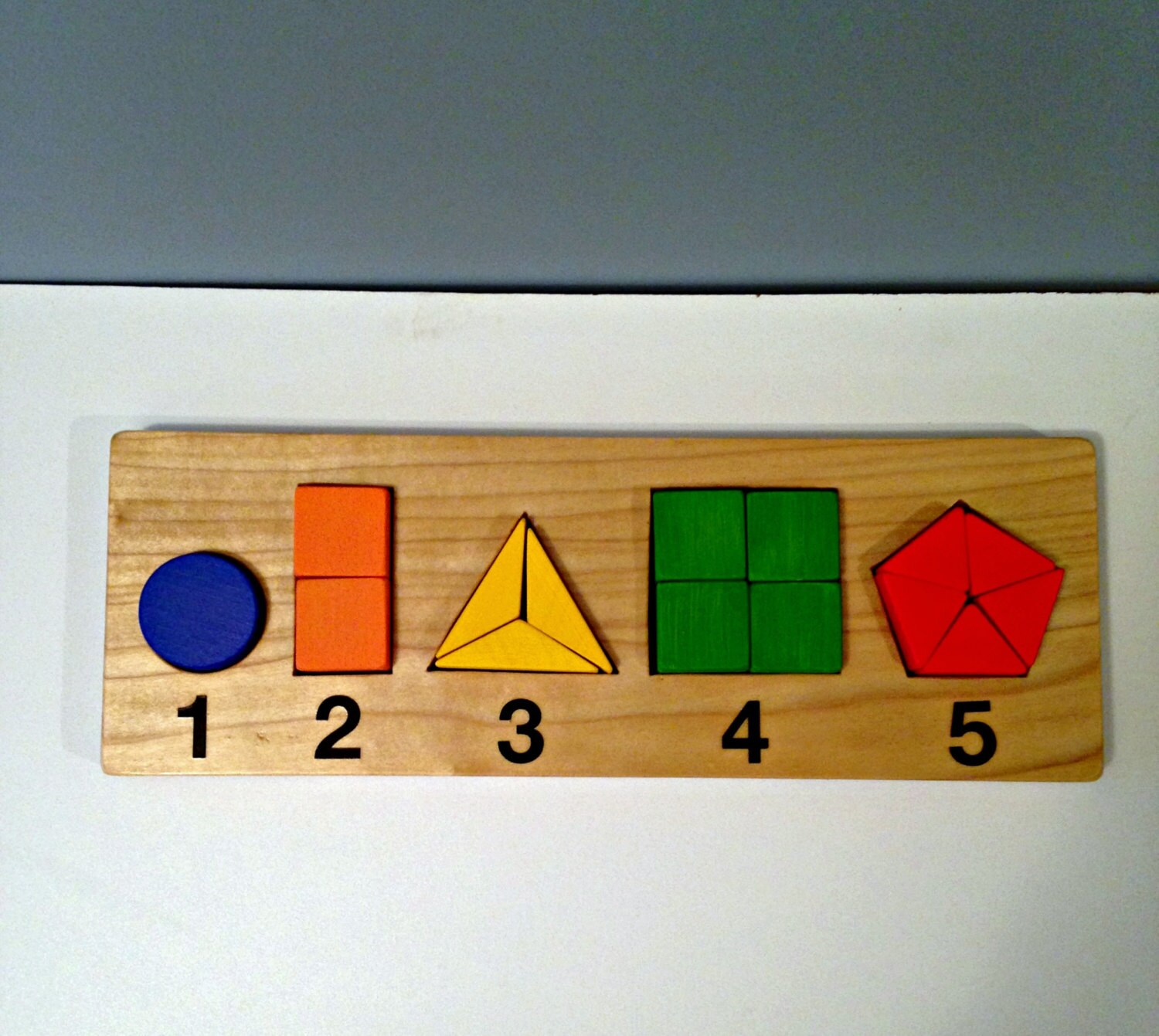 Learning Shapes Board, Educational Toy for 3 and Up - Etsy