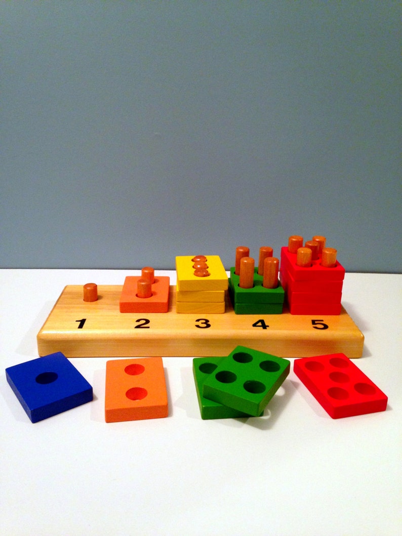 Children's Wooden Counting Board, Educational Toy - Etsy