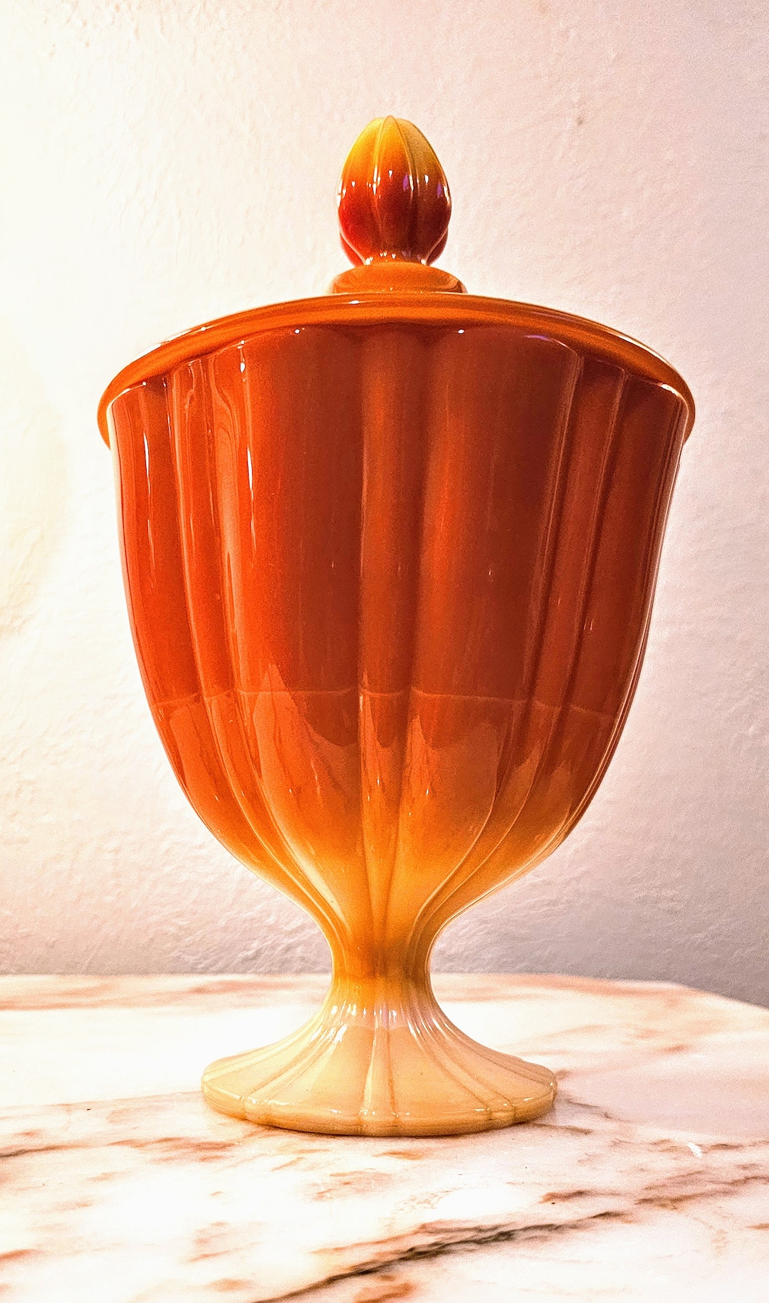 L.E. Smith Bittersweet Lidded Candy Dish - Etsy