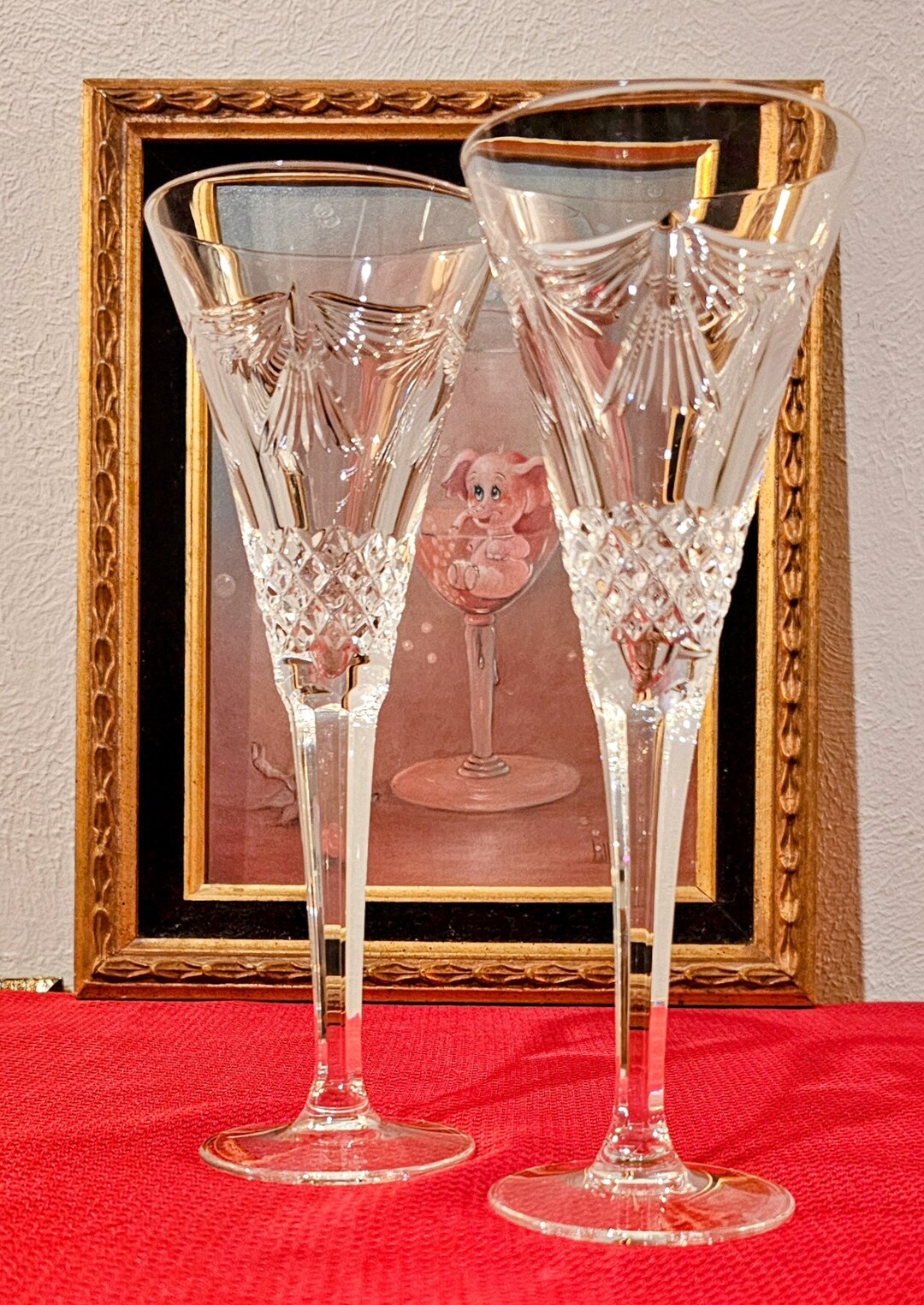 Waterford Crystal Millenium Peace Toasting Flutes New Years Eve ...