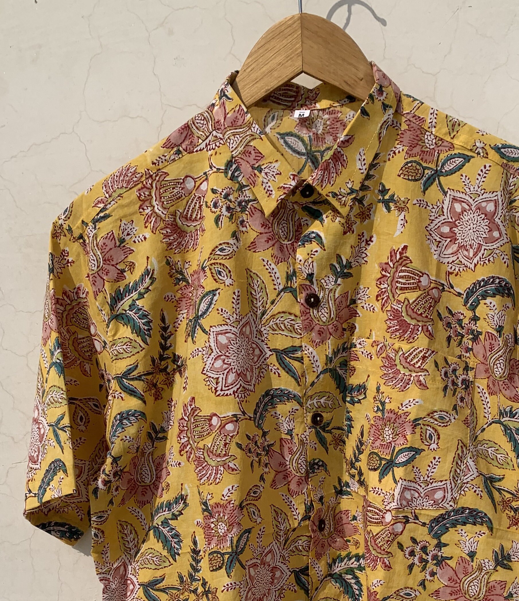 Block Print Cotton Shirts Mens / Womens Shirt Hand Block - Etsy