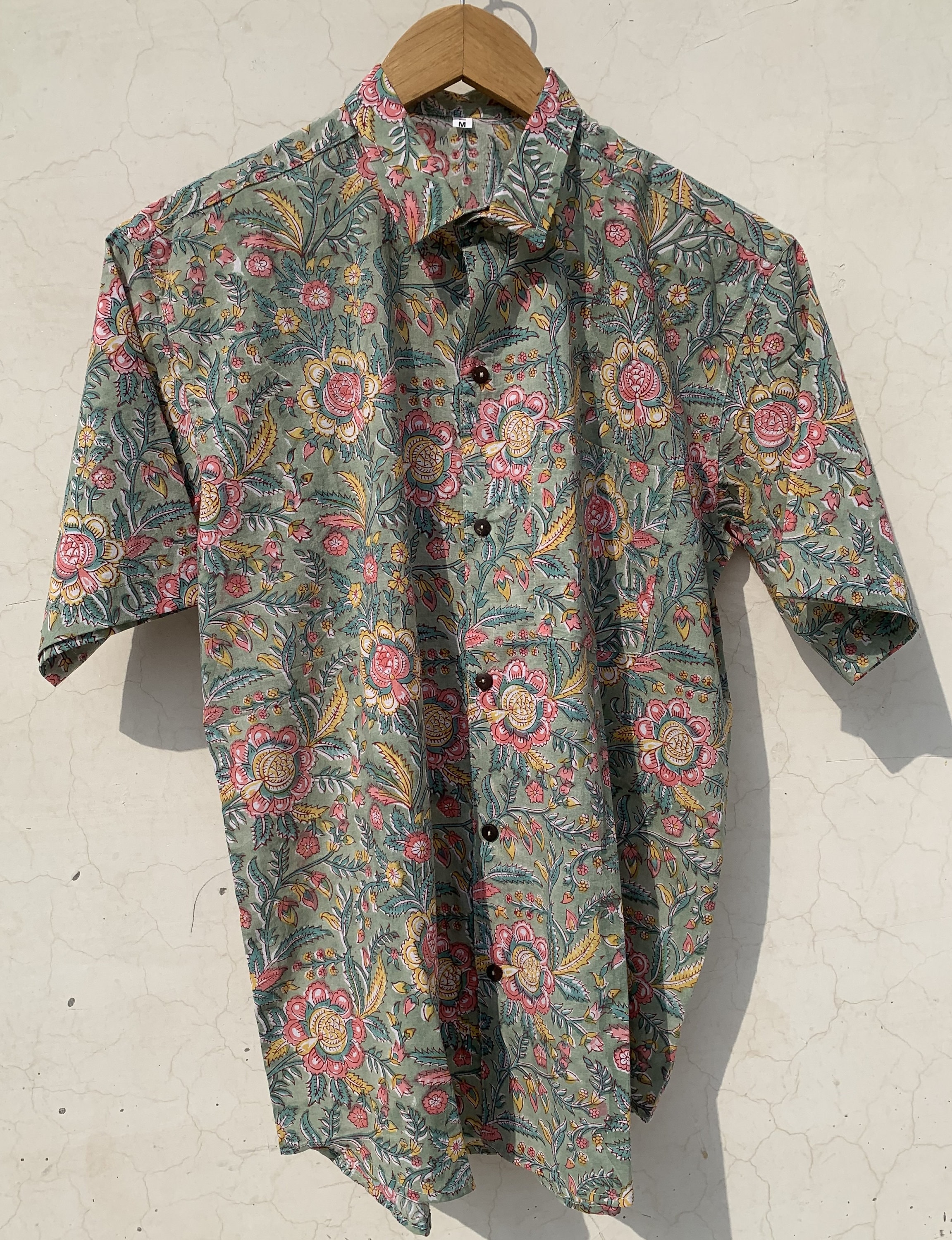 Block Print Cotton Shirts Mens Summer Shirt Hand Block - Etsy
