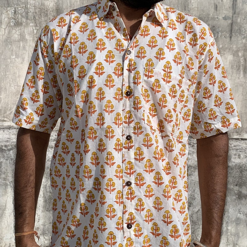 Block Printed Shirt - Etsy