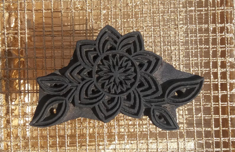 Batik Stamp Vintage Hand Block Texture Textile Stamp | Etsy