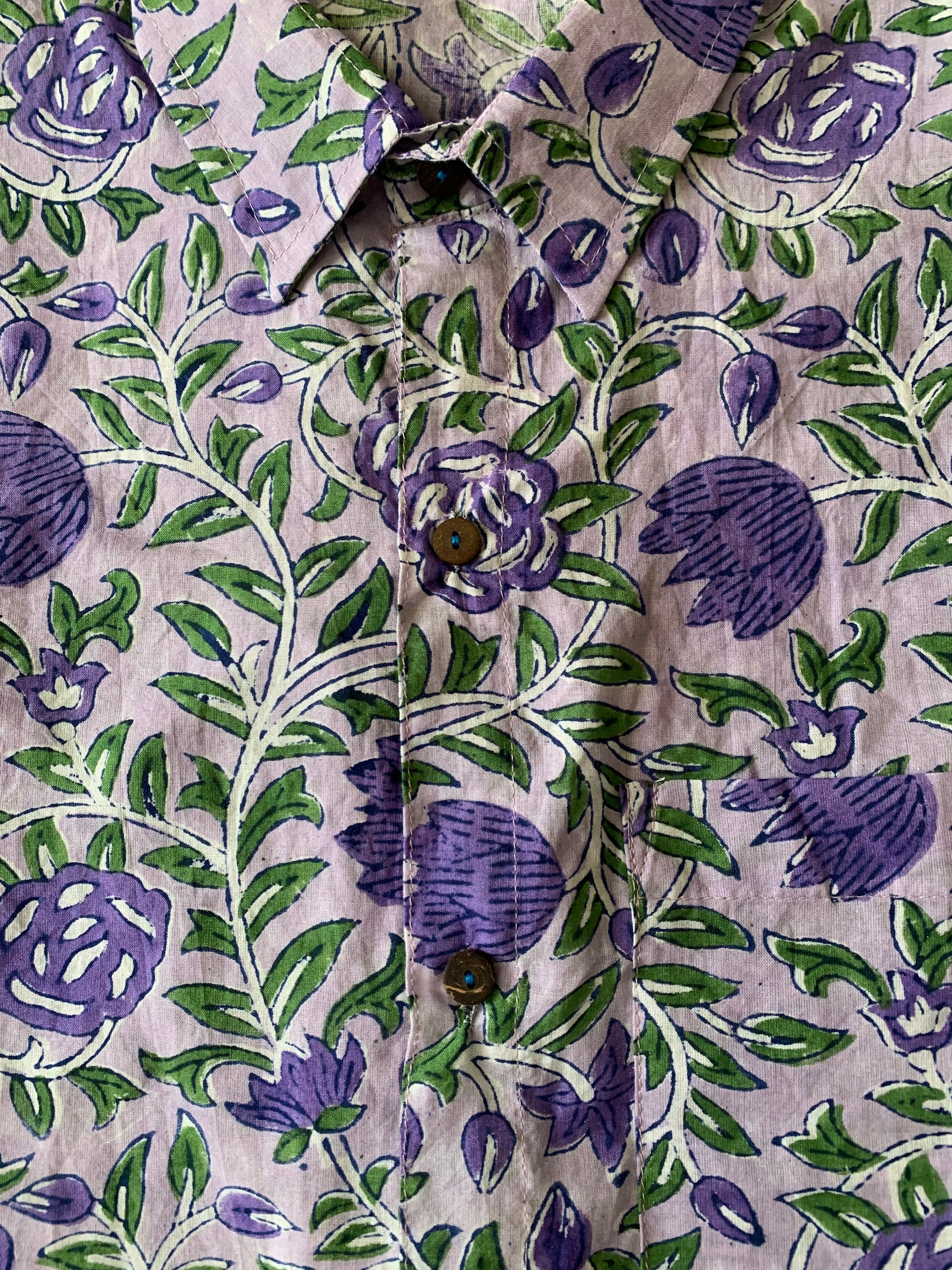 Block Print Cotton Shirts , Mens Summer Shirt , Hand Block Printed ...