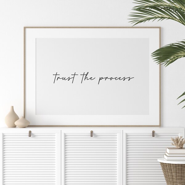 Trust the Process Sign - Etsy