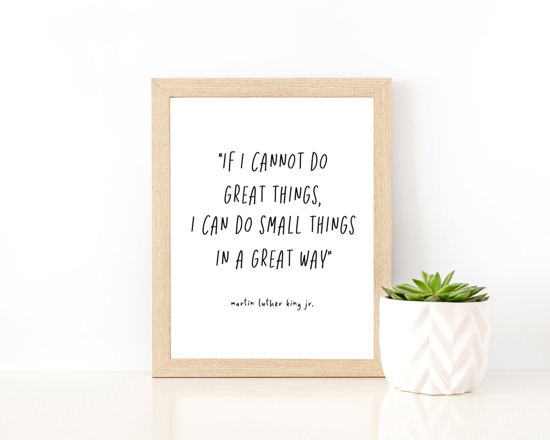 MLK Quote Printable, Martin Luther King Quote Printable, Downloadable ...