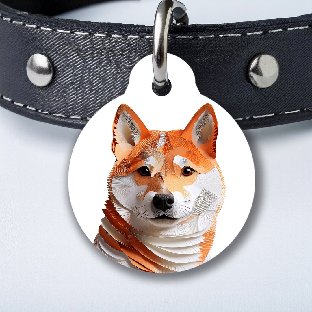 Shiba Inu Pet Tag, Pet Tag, Custom Dog Tag, Custom Tag, Shiba Retriever ...