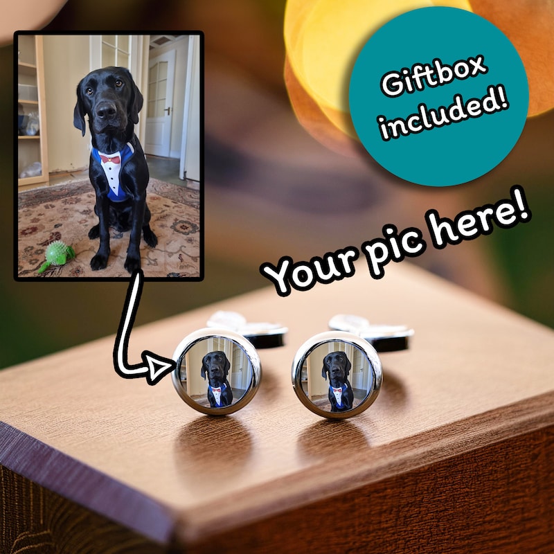 Custom Dog Cufflinks - Etsy