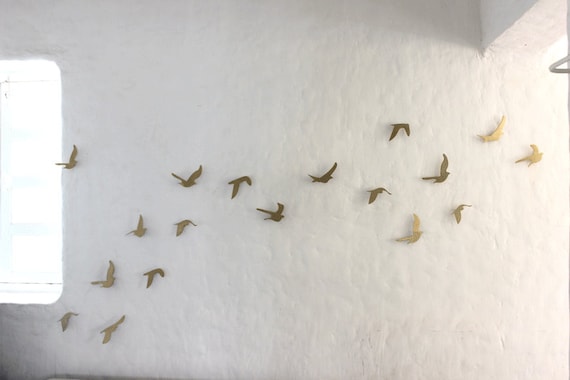 Bird Wall Art Brass 14 pieces Black Metal Copper Steel - Etsy Nederland