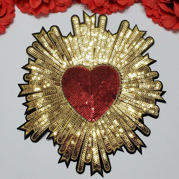 Sequin Heart - Etsy
