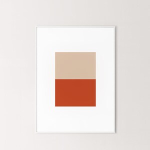 Color Blocking Abstract Wall Art Modern Art Print Art & - Etsy