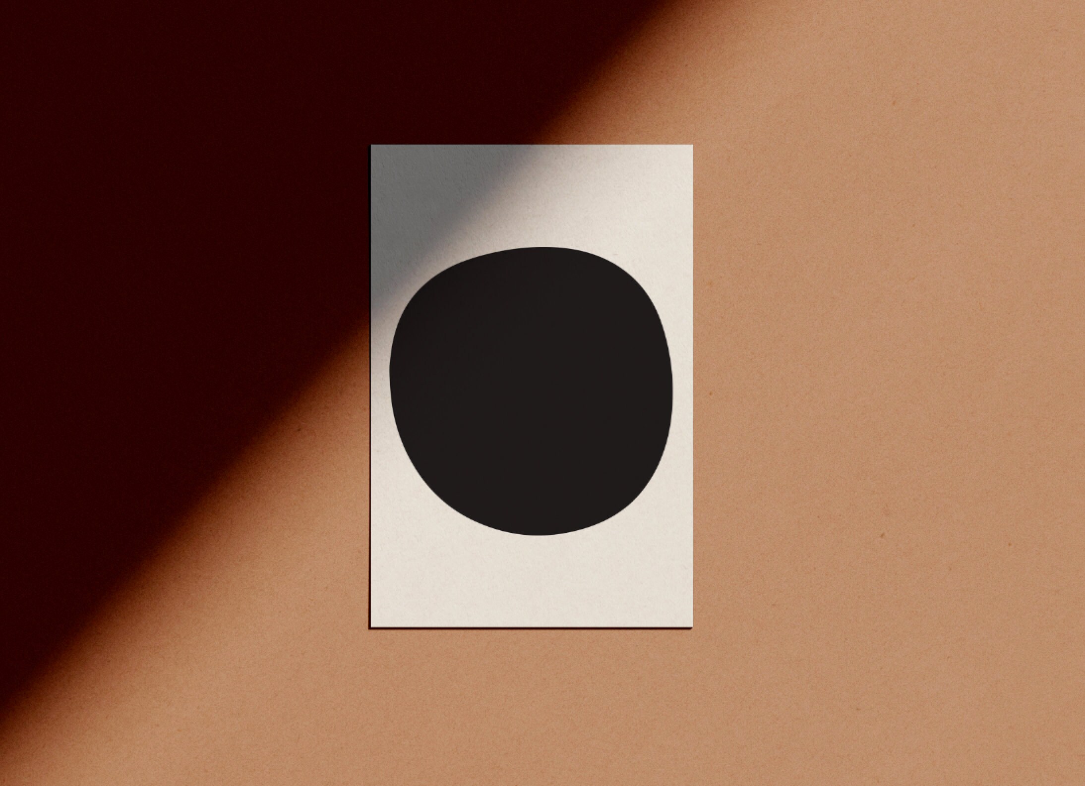 Abstract Black Sun Geometric Art Print in Minimalist Style - Etsy