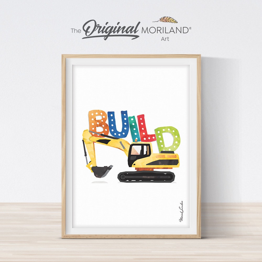 Play Read Build Art Prints Printable Set of 3 Playroom | Etsy