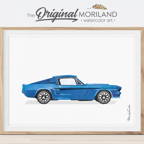 Muscle Car Print - Etsy