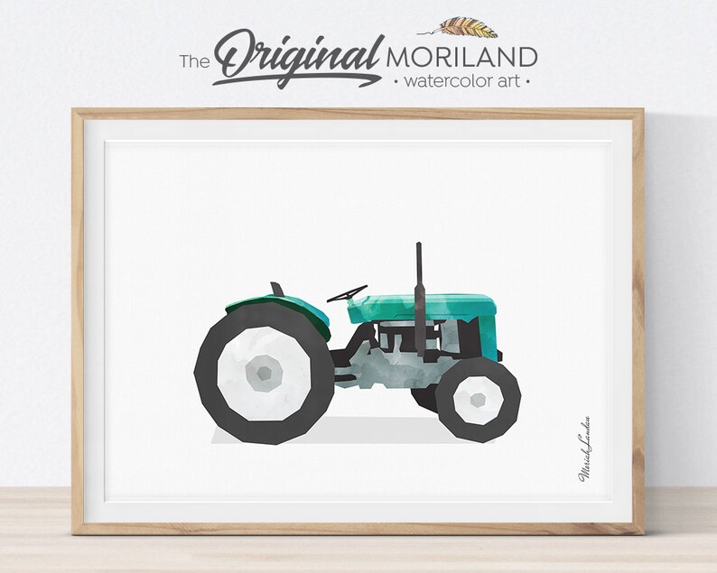 Tractor Print Tractor Nursery Tractor Printable - Etsy