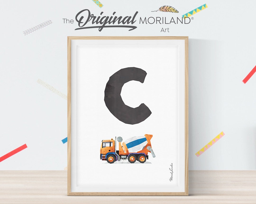 Alphabet Print, Letter C Print, Personalized Name Print, Art, Boy Name ...