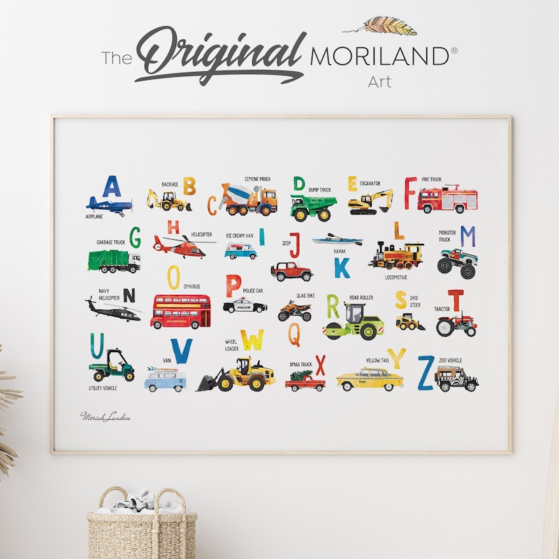 Transportation Alphabet - Etsy