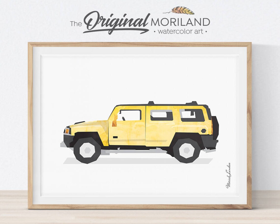 4x4 Print Car Print Printable Car Prints for Toddlers | Etsy