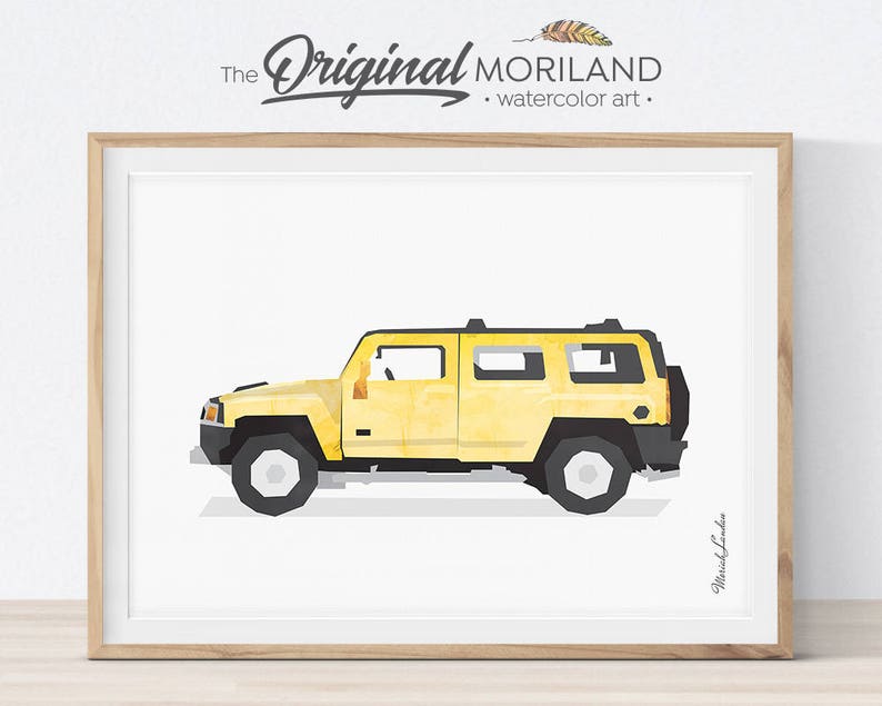 4x4 Print Car Print Printable Car Prints for Toddlers | Etsy