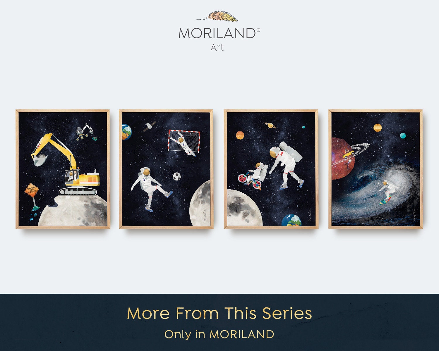 Riding in Space Print Outer Space Art Astronaut Wall Art - Etsy