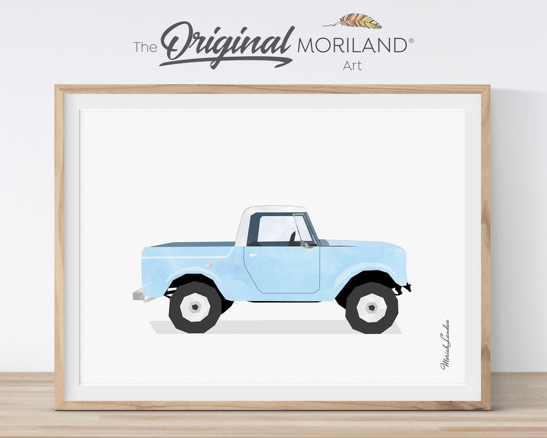Baby Blue Pickup Truck Print, Nursery Decor (digital File) - Etsy