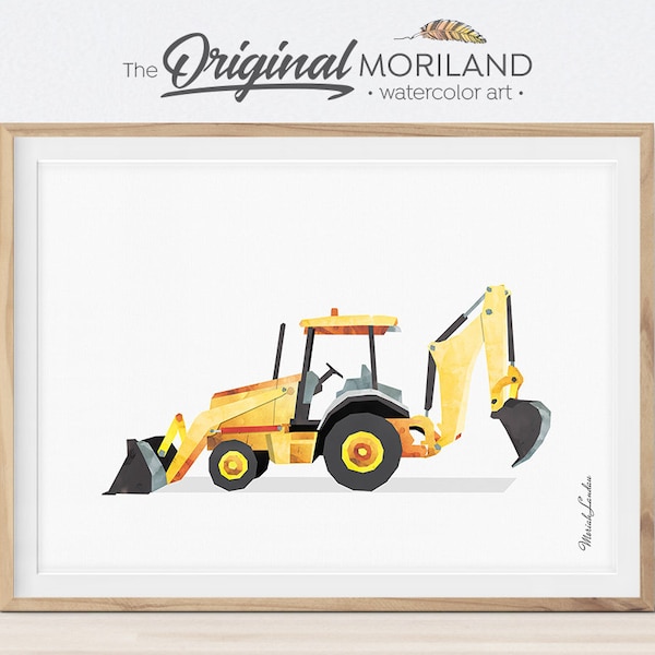 Backhoe Art - Etsy