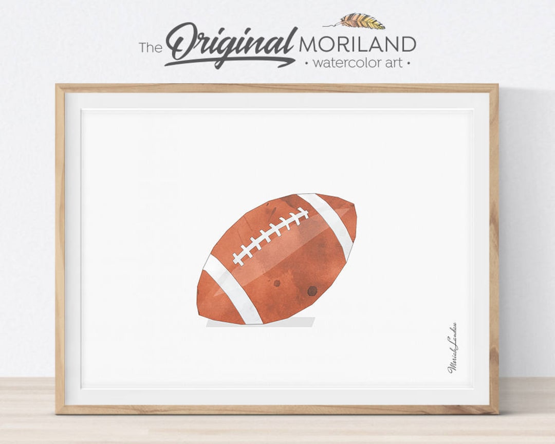 American Football Print, Football Wall Art, Football Printable, Sports ...