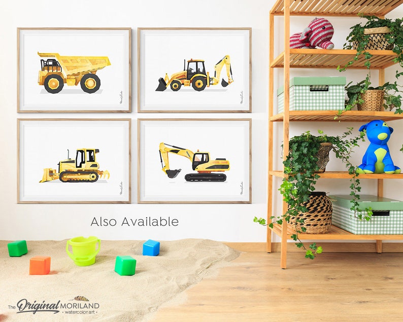Wheel Loader Print Truck Wall Art Construction Print | Etsy