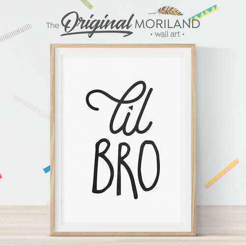 Little Brother Print Lil Brother Wall Decor Little Brother - Etsy