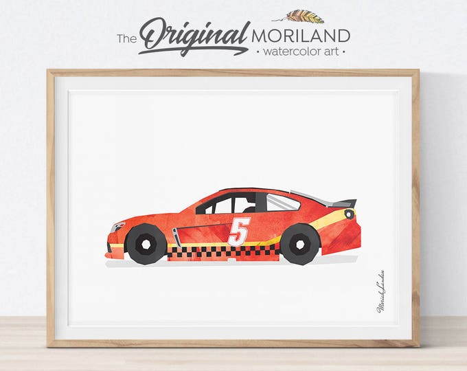 Racing Car Nursery Prints, Boy Playroom Printable, Cars Wall Art, Car ...
