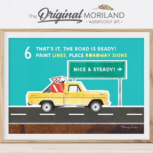 How to Build a Road Poem by MORILAND®, Educational Wall Art Set ...