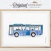 City Bus Printable Bus Print Transportation Wall Art Cars | Etsy