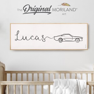 Custom Name One Line Drawing - Printable Custom Name With Car ...