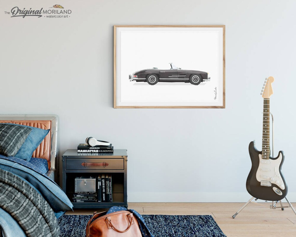 Car Print Classic Car Art Vehicle Print Car Printable Art | Etsy
