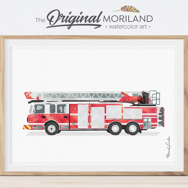 Fire Truck Wall Art - Etsy