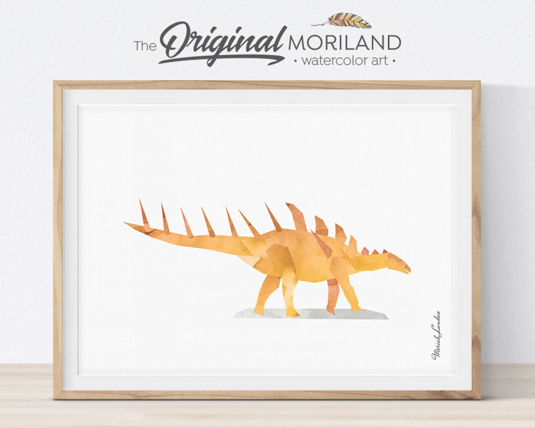 Dinosaur Print, Kentrosaurus Print, Dinosaur Printable, Toddler Boy ...