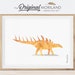 Dinosaur Print Kentrosaurus Print Dinosaur Printable - Etsy