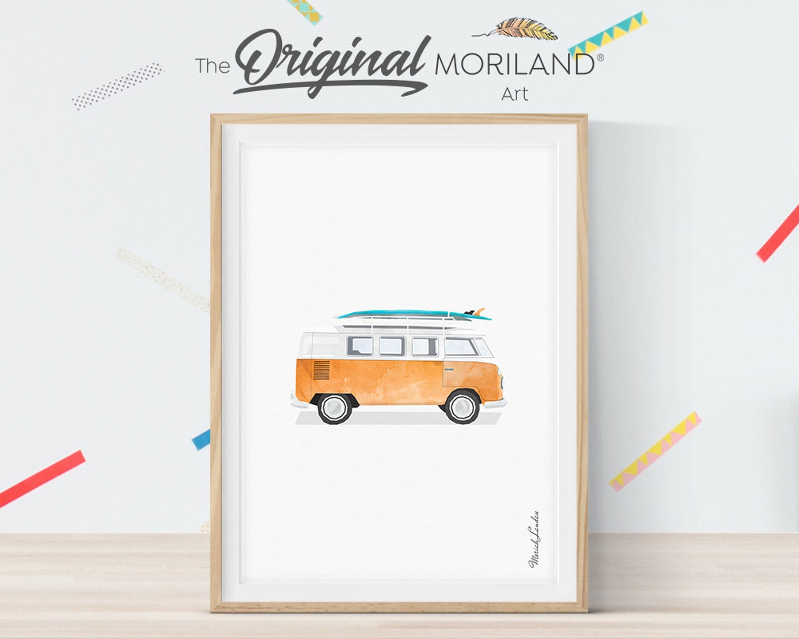 Vintage Van Print Classic Car Art Vertical Printable Car - Etsy