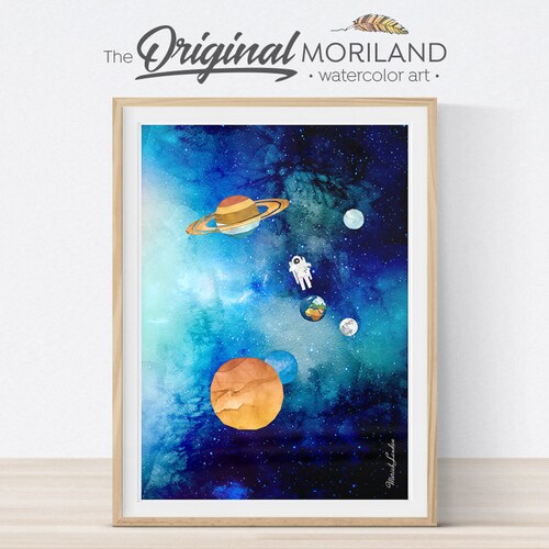 Printable Wall Art Solar System Print Space Print Planet - Etsy