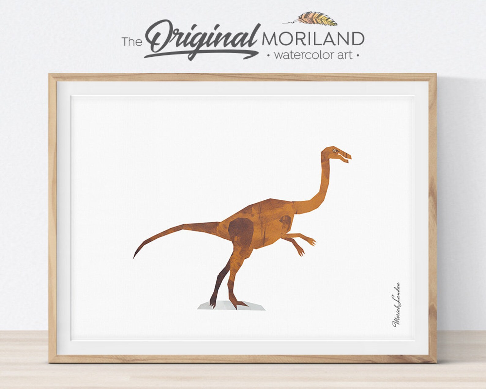 Dinosaur Print Gallimimus Print Dinosaur Printable Toddler - Etsy