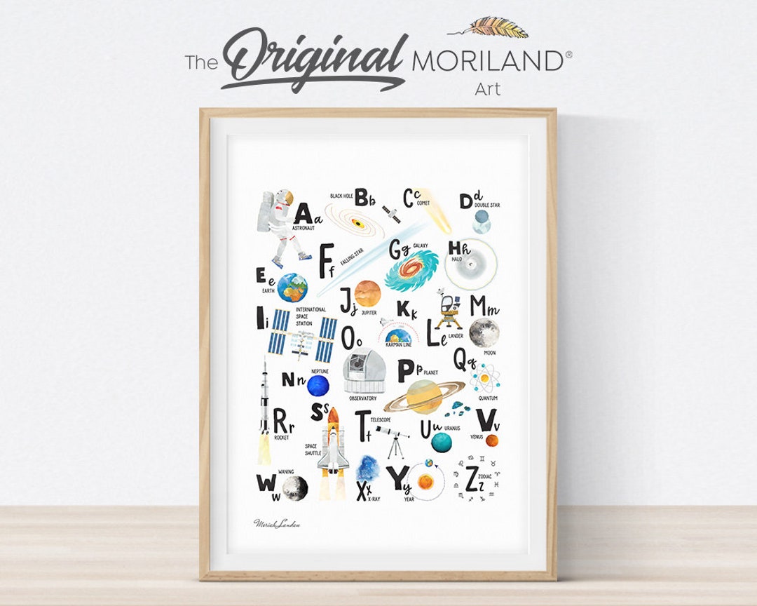 Space Alphabet Poster, Educational ABC Print (digital Download) - Etsy