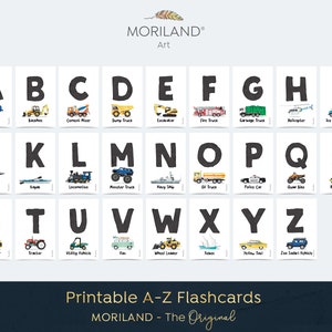 A-Z Transportation Alphabet Printable Flashcards, Preschool Printable ...