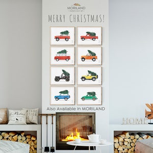 Christmas SUV Print, Christmas Tree Wall Art, SUV Art, Printable ...