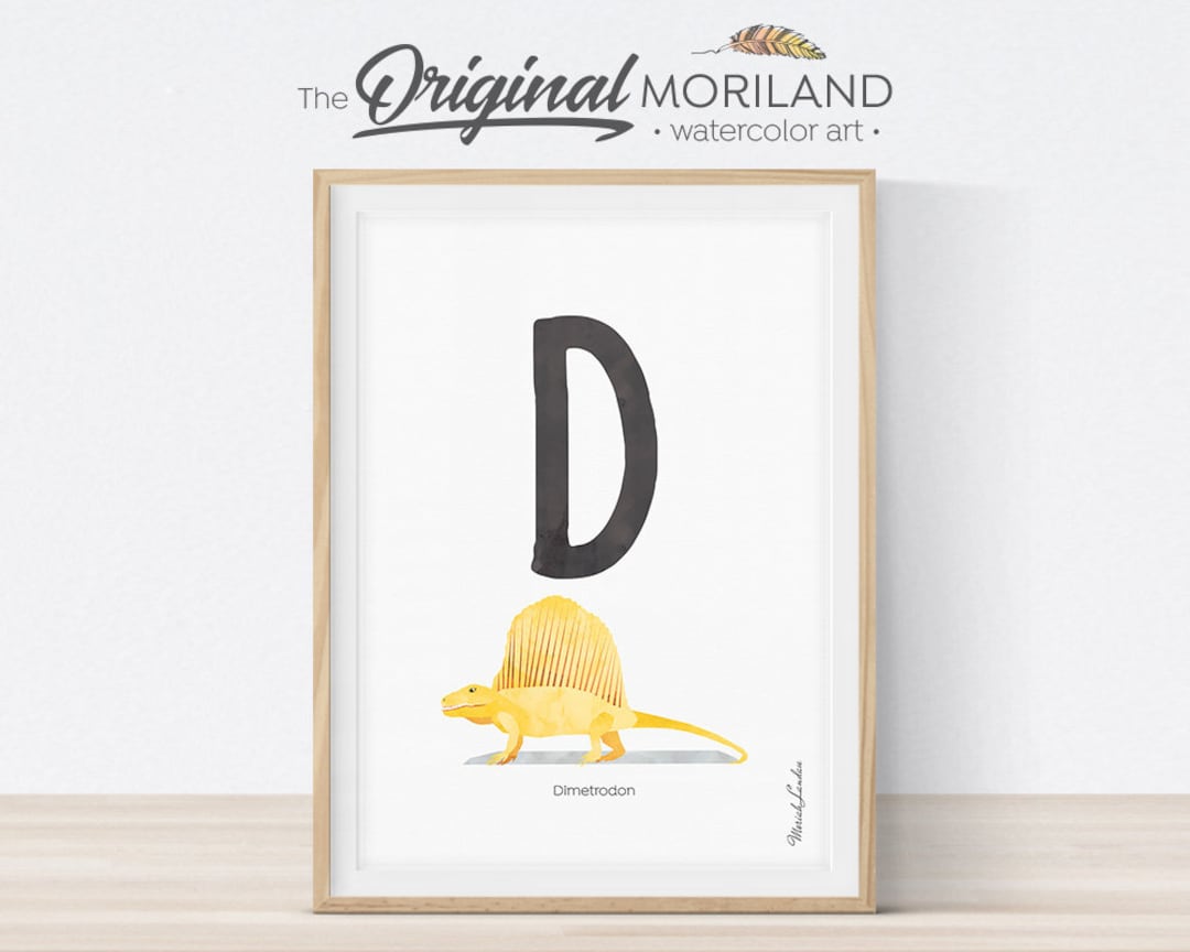 Alphabet Print, Letter D Print, Personalized Name Nursery, ABC Poster ...