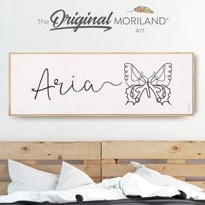Custom Name One Line Drawing - Printable Custom Name With Butterfly ...